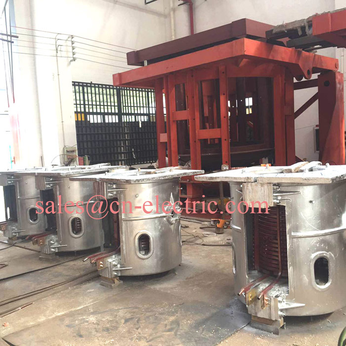 2 sets 350 kg 200 kw iron steel medium frequency induction furnaces ...
